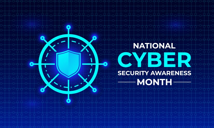Cybersecurity Awareness Month Royalty Free Vector Image
