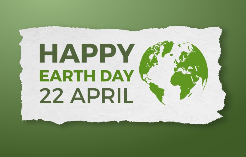 Earth day design happy 22 april Royalty Free Vector Image
