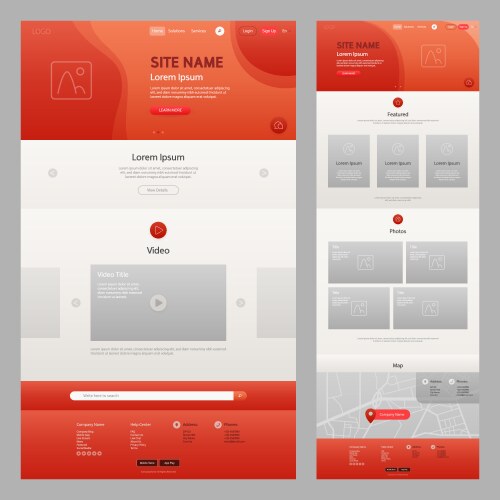 Website Template Vector Images (over 750,000)