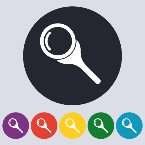 Square search icon Royalty Free Vector Image - VectorStock