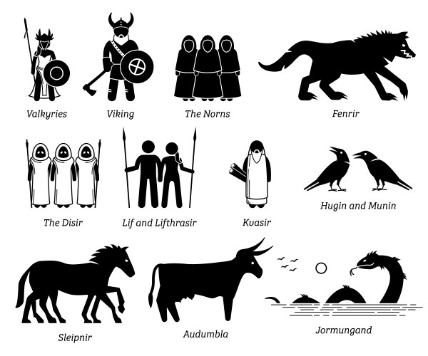 Ancient greek mythology monsters and creatures Vector Image