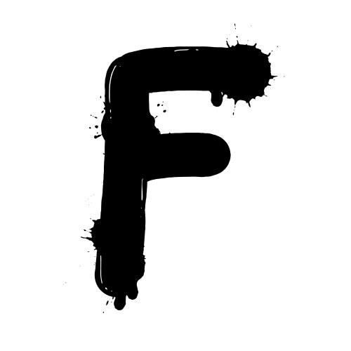 Black and White Alphabet Letter F Vector Images (over 35,000)