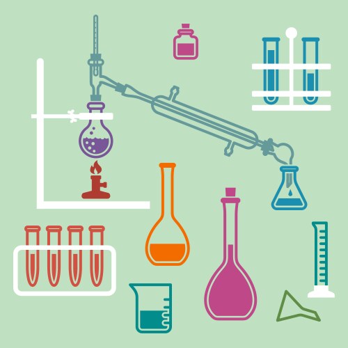 Chemistry lab Royalty Free Vector Image - VectorStock