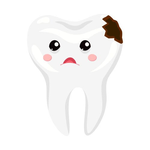 Sad cartoon tooth Vector Images & Graphics for Commercial Use | VectorStock