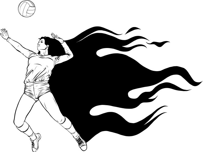 Abstract Volleyball Vector Images (over 2,800)