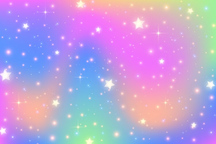 Galaxy rainbow background Royalty Free Vector Image