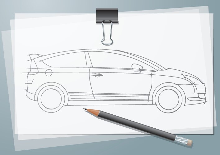 Car Sketch Vector Images (over 22,000)