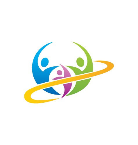 Family and ecology system logo Royalty Free Vector Image