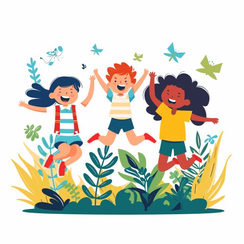 Three Kids Vector Images (over 8,700)