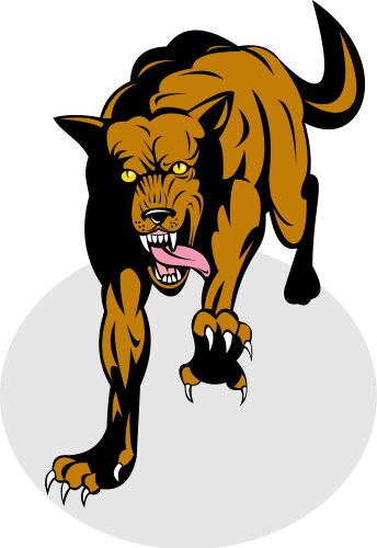 Cartoon african wild dog Royalty Free Vector Image