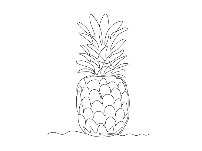 Ananas drawing Vector Images & Graphics for Commercial Use | VectorStock
