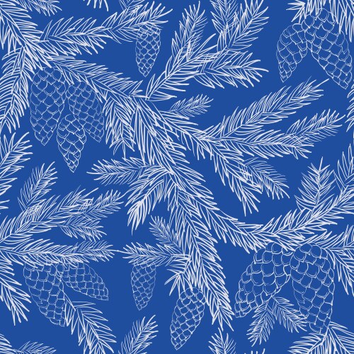 Seamless pattern fur-tree Royalty Free Vector Image