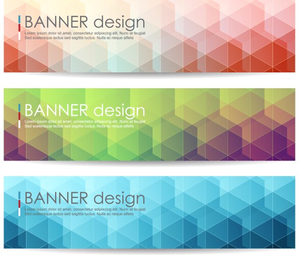 Spring horizontal banners Royalty Free Vector Image