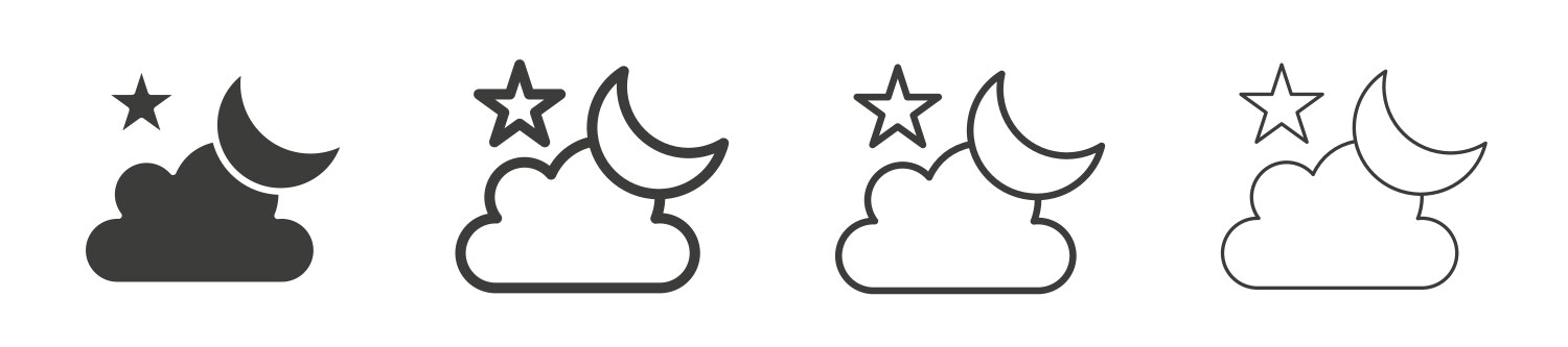 Moon icon Royalty Free Vector Image - VectorStock