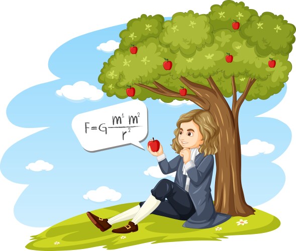 Isaac Newton Cartoon Vector Images (over 100)