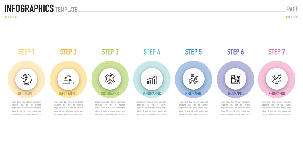 Circular Infographic For Business Presentation Vector Image