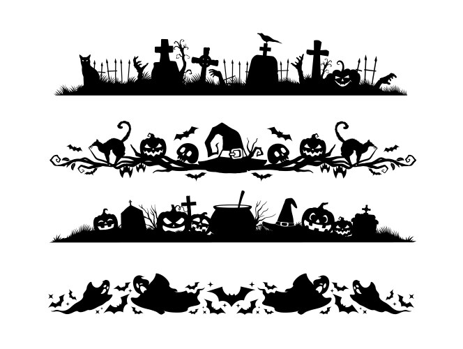Spooky Border Vector Images (over 6,400)