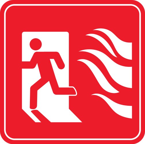 Emergency Exit Sign Vector Images (over 9,300)