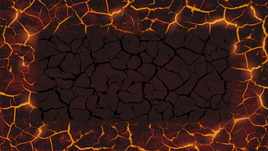 Pattern of molten lava with cracks Royalty Free Vector Image