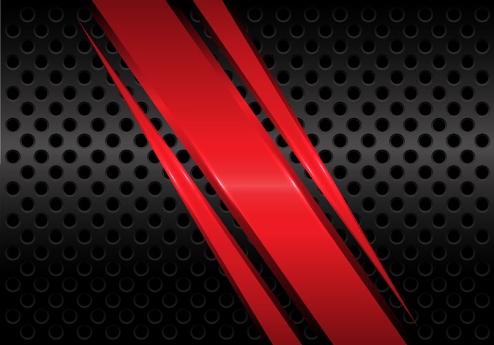 Blue red and silver metal perforated backgrounds Vector Image