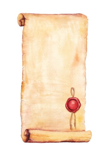 Watercolor wax stamp Royalty Free Vector Image