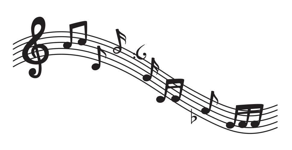 Music note sheet icon staff melody Royalty Free Vector Image