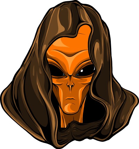 Alien Head Concept Art Royalty Free Vector Image