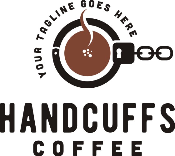 Restaurant or cafe line art modern logo design Vector Image