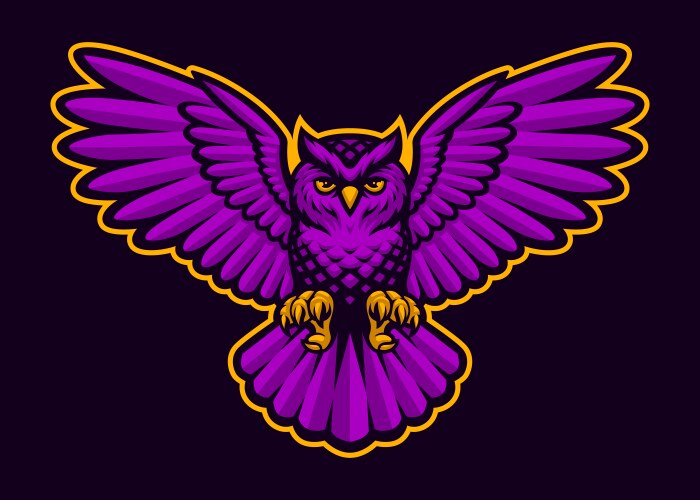 Purple Owl Cartoon Vector Images (over 1,900)