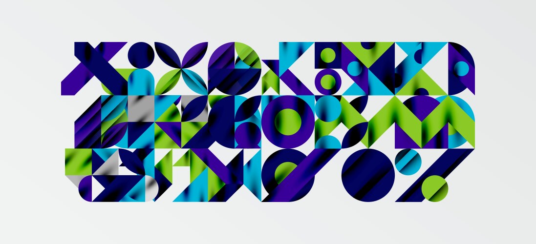 Geometric neo patterns abstract background Vector Image