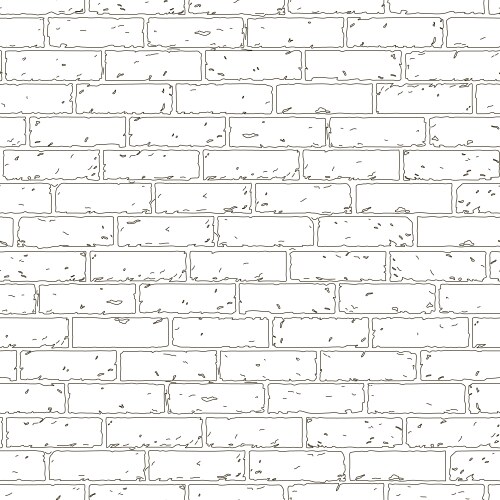 Seamless pattern with brick wall Royalty Free Vector Image