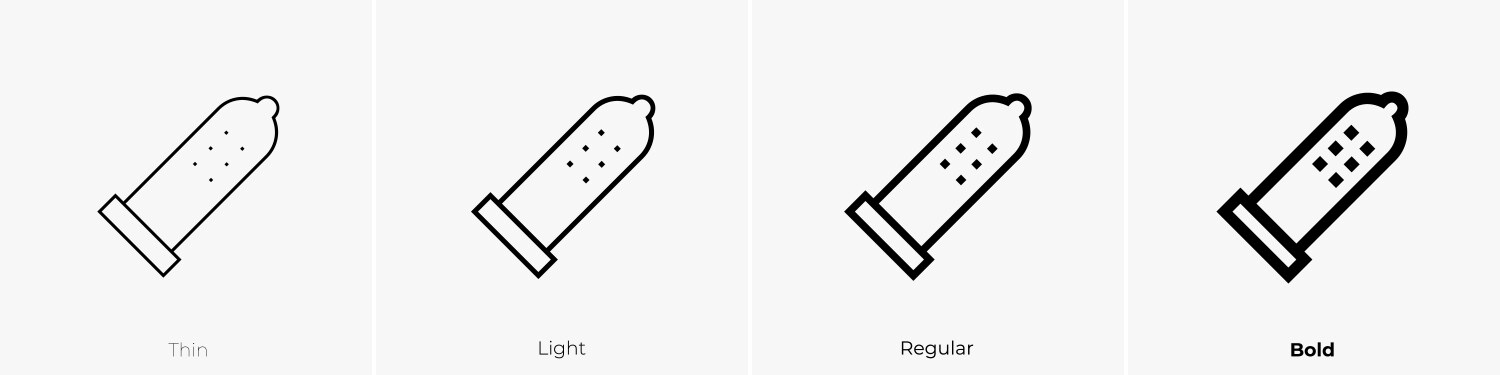 Cytology icon thin light regular and bold style Vector Image