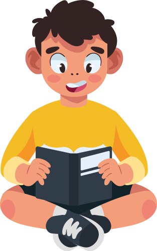 Kid Reader Vector Images (over 2,100)