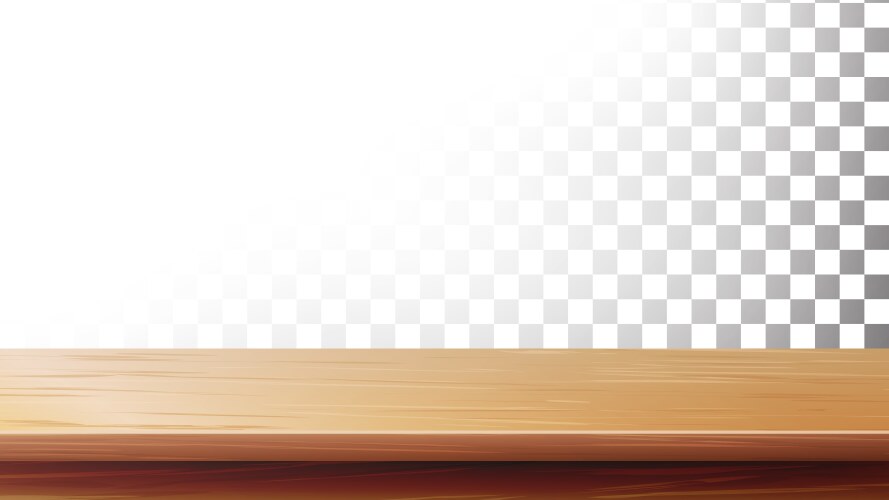 Wooden table foreground wood tabletop front view Vector Image