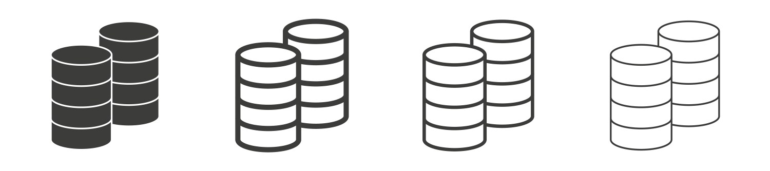 Coins icon set dollar money stack symbol Vector Image