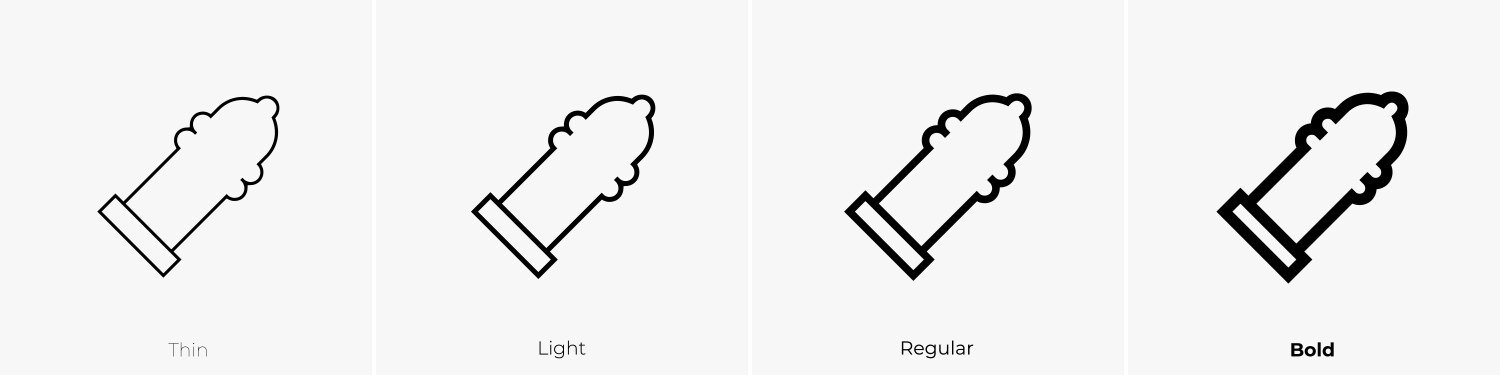 Cytology icon thin light regular and bold style Vector Image