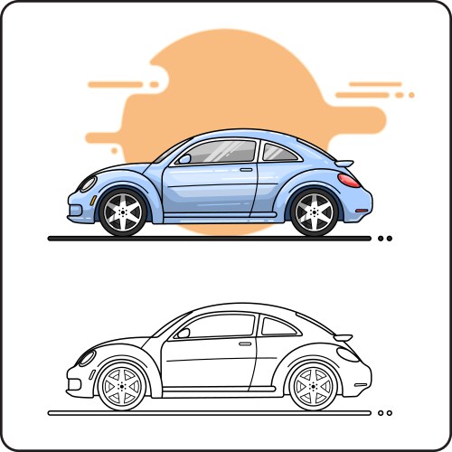 Cartoon Car Side View Vector Images (over 4,600)