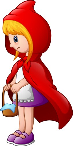 Little red riding hood Royalty Free Vector Image