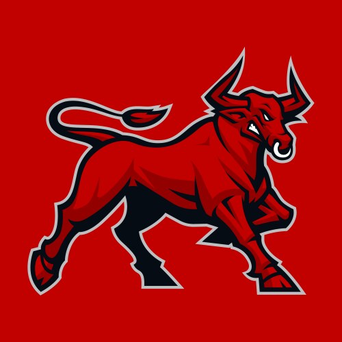 Bull logo Royalty Free Vector Image - VectorStock