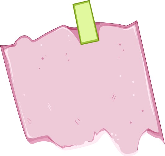 Pinned torn paper notes set cartoon Royalty Free Vector