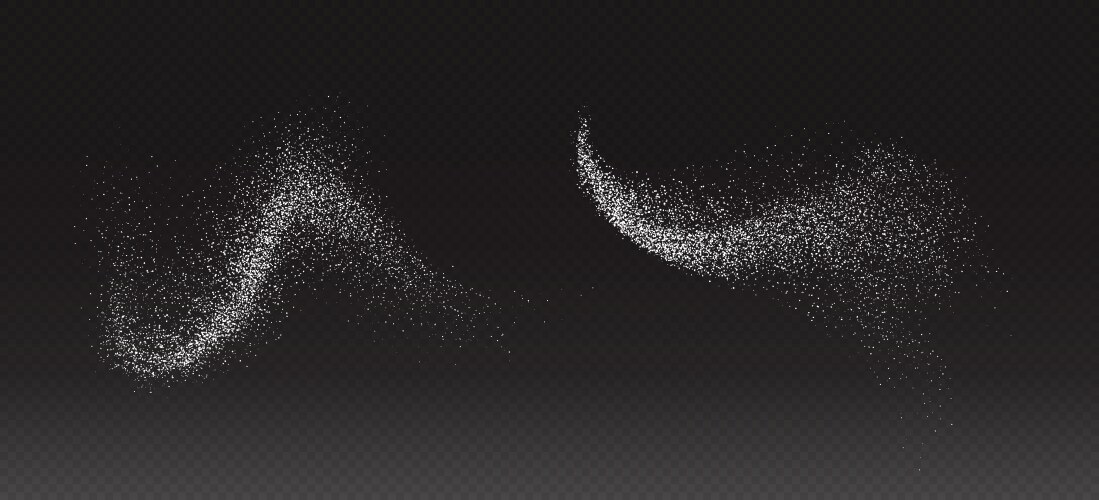 Sugar powder splash flying salt baking flour top Vector Image