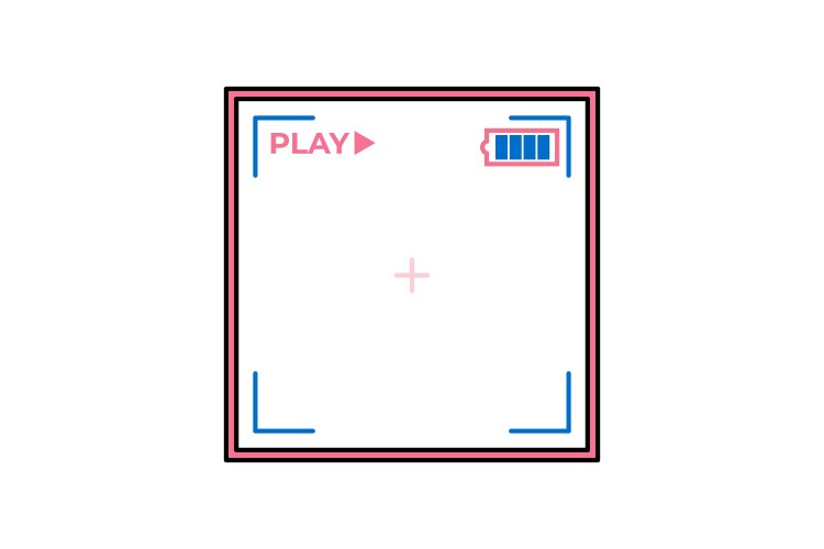 Vlog video frame sticker set Royalty Free Vector Image