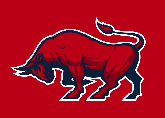 Bull logo Royalty Free Vector Image - VectorStock