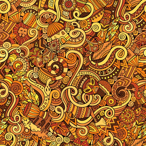 Cartoon hand-drawn doodles on the subject Vector Image