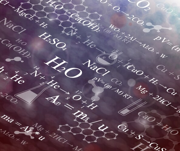 Chemistry hand draw background Royalty Free Vector Image