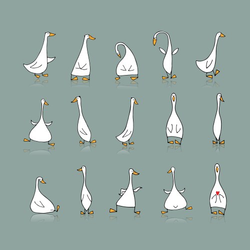 Goose Cartoon Vector Images (over 9,000)