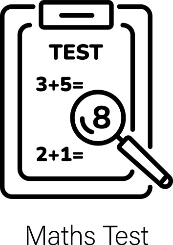 Test icon Royalty Free Vector Image - VectorStock