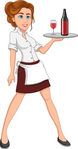 Waitress Cartoon Vector Images (over 6,400)