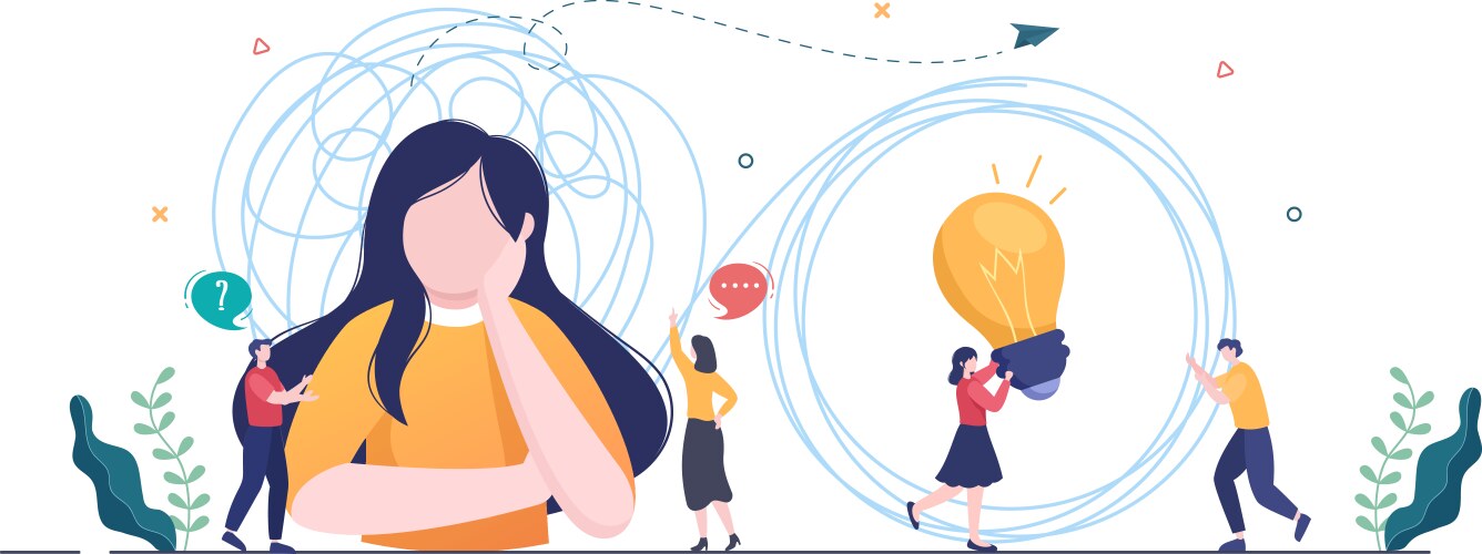 Problem solving infographic 10 steps concept Vector Image