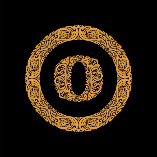 Calligraphy Letter O Font Vector Images (over 8,700)